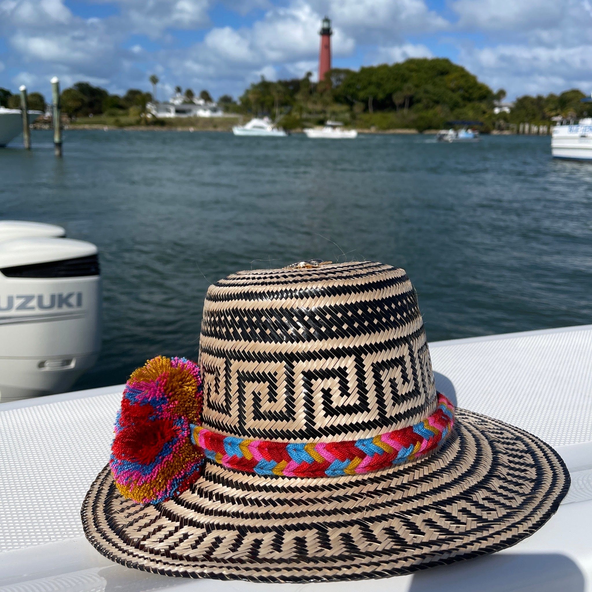Greek Key Black Hat – BeeLoved Custom Artisan Bags and Gifts